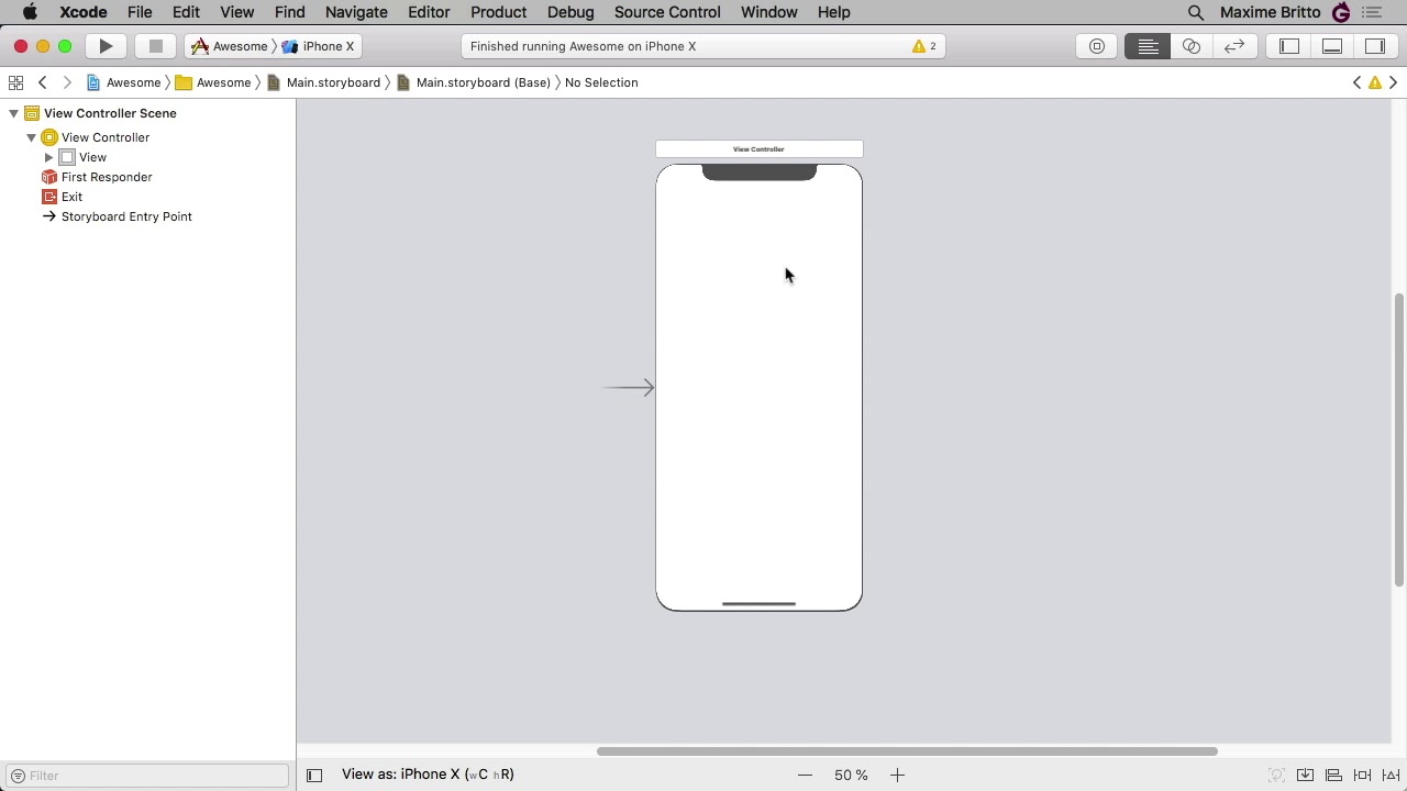 Création app iOS - Partie 4 : Le Storyboard - YouTube