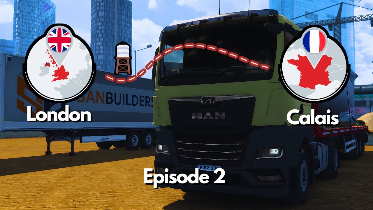 Realistic Sim Trucking: London to Calais | Reservoir Tank | ETS 2 - YouTube