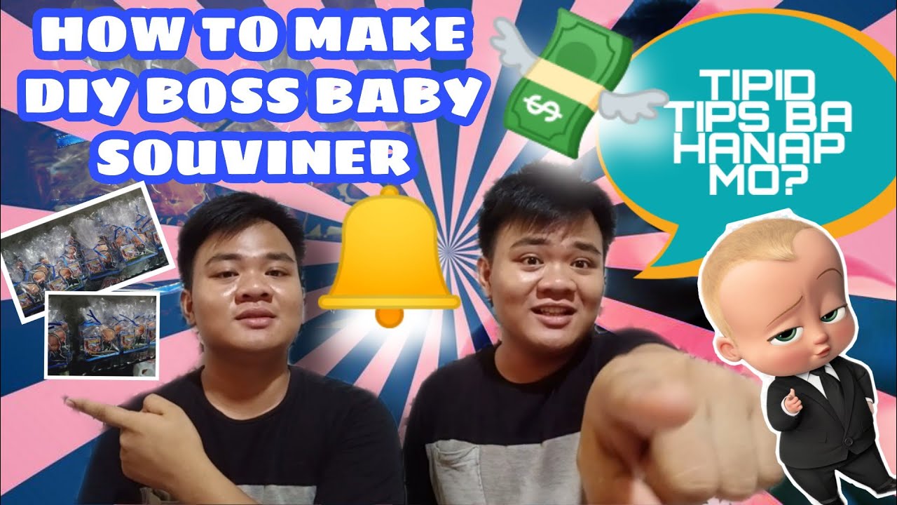 HOW TO MAKE DIY BOSS BABY SOUVINER - YouTube