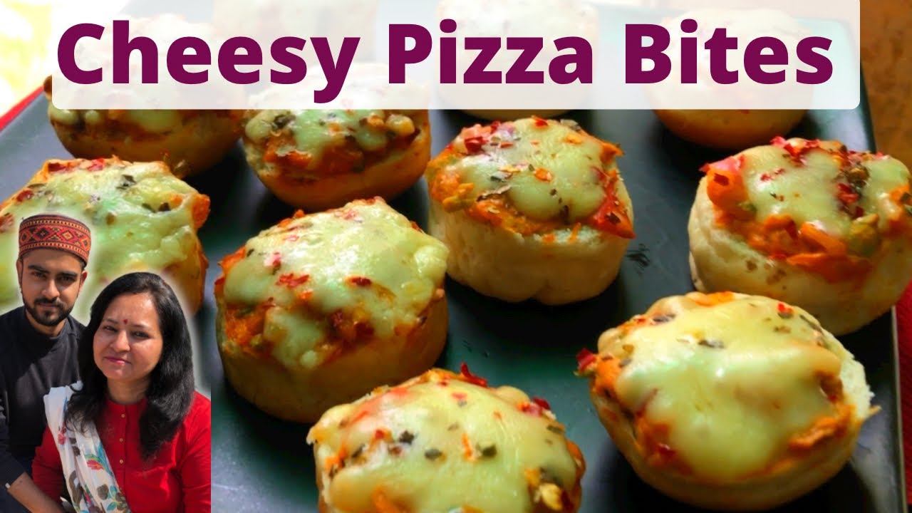Cheesy Pizza Bites | Delicious Party Snack Recipe| Small Pizza Bites ...