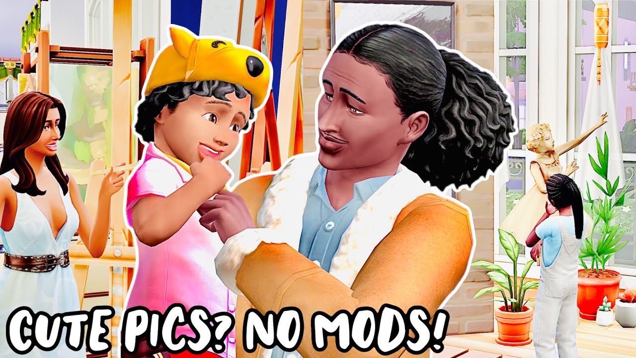 How to take CUTE photos in the sims 4 with NO mods? 🥺💕 - YouTube