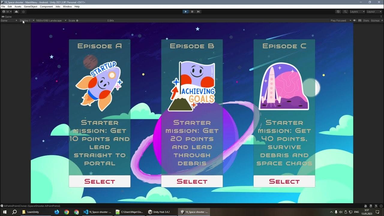 SF Unity 15-20 Space Shooter - YouTube