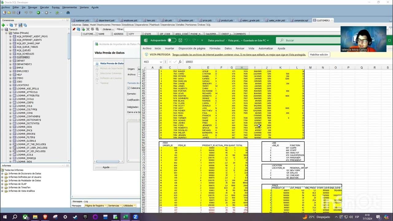 Creación de tablas en Oracle - YouTube