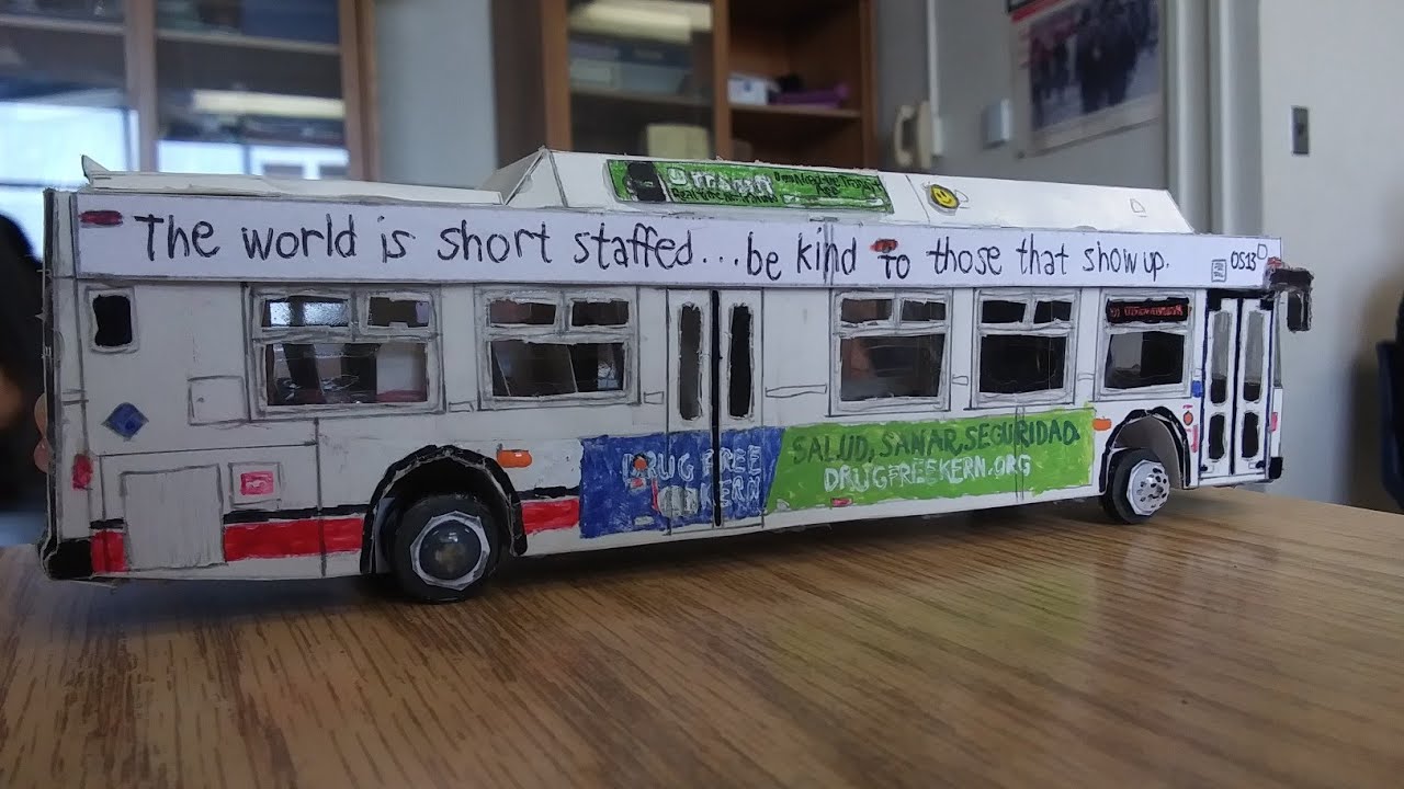 Golden Empire Transit 2005 New Flyer C40LF #0513 Paper Model - YouTube