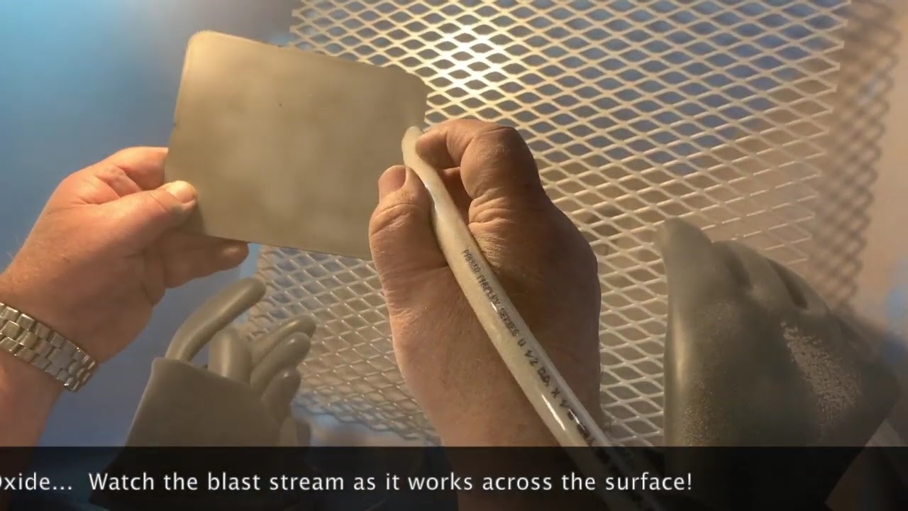 Cyclone-Mini-Sandblaster-Tabletop-E100LTC - YouTube