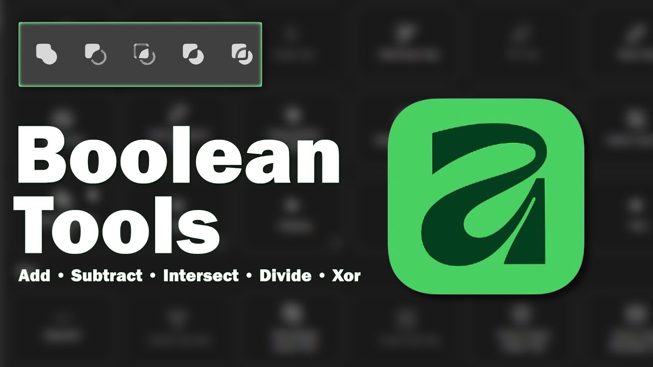 How to Use Boolean Tools in Affinity (Add • Subtract • Intersect ...