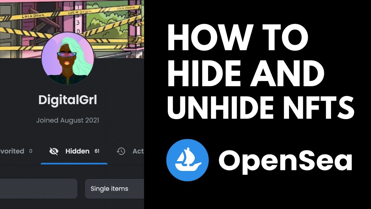How To Hide And Unhide NFTs On OpenSea - YouTube