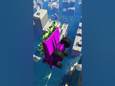 GTA V Spiderman vs Hulk crazy epic water ragdolls Truck jump fails epi ...