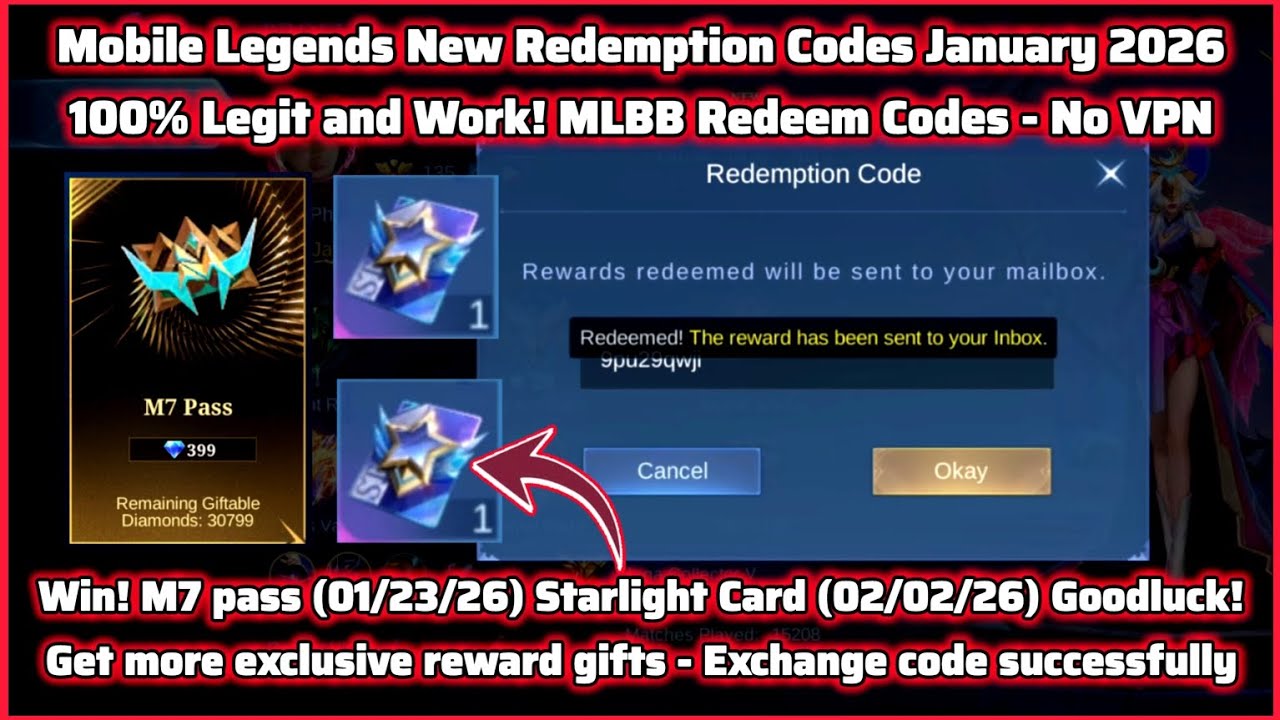 No Limit! Mobile Legends New Redeem Codes January 21, 2026 - It's ...