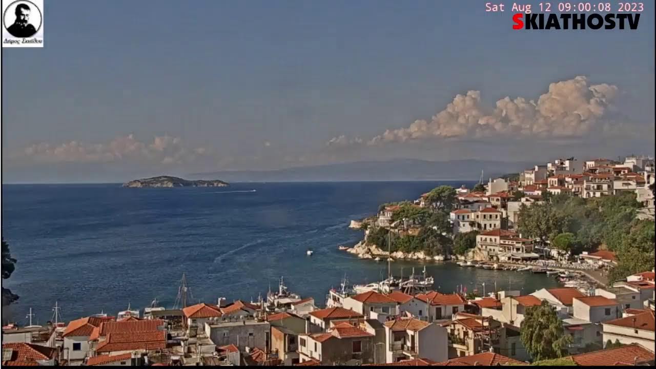 Skiathos Island Live Camera | Ζωντανα απο την Σκιάθο - YouTube