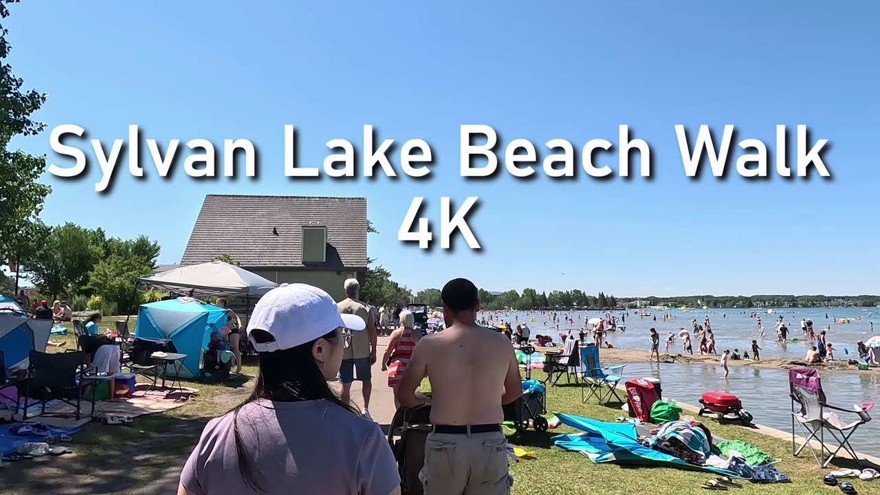 Sylvan Lake Beach Walk 2024 in 4K - YouTube
