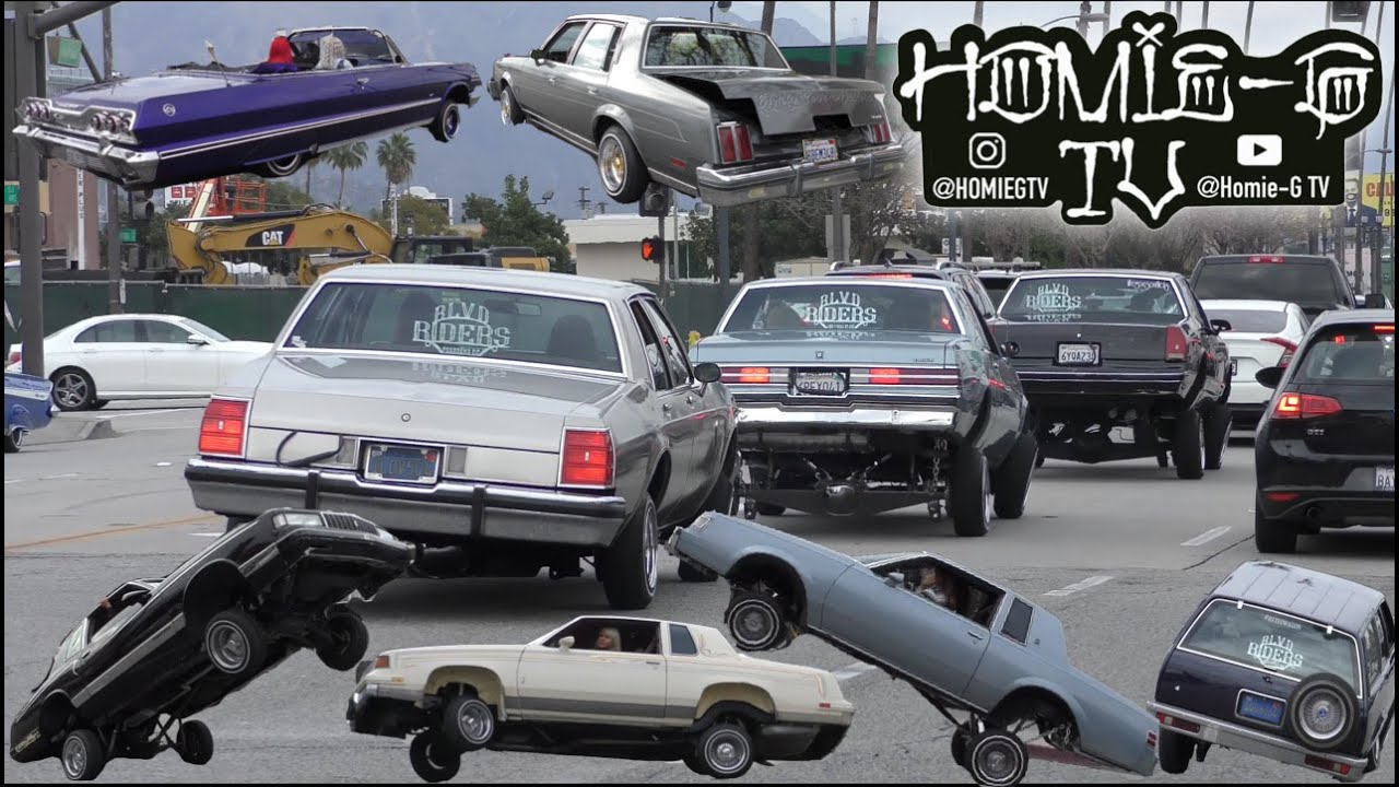 Ladies Night: Lowriders Cruise Colorado Blvd in Pasadena, CA (4K) 2/7 ...