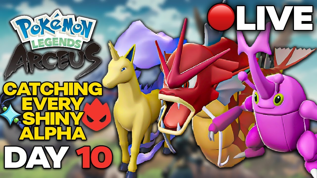 CATCHING EVERY SHINY ALPHA Pokémon IN LEGENDS: ARCEUS! - YouTube