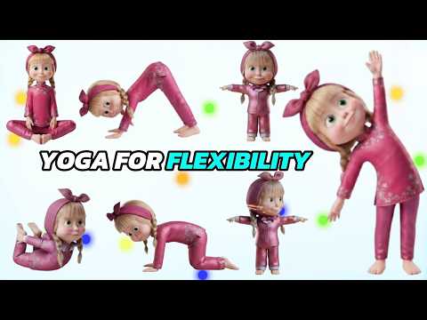 Yoga for Flexibility 🌸 | Cute Girls Yoga Challenge | Stretching & Balance Exercises for Kids