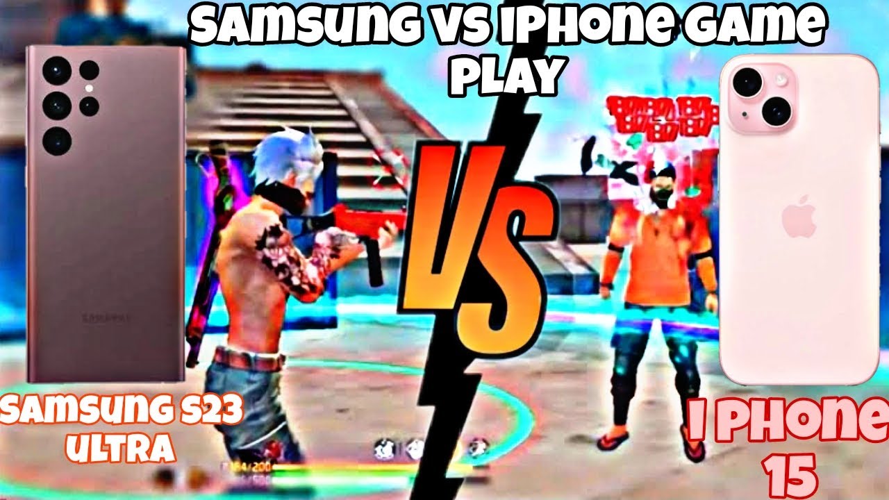 SAMSUNG S23 ULTRA VS IPHONE 15 FREE FIRE TEST GAME PLAY ️| WHAT IS BEST ...