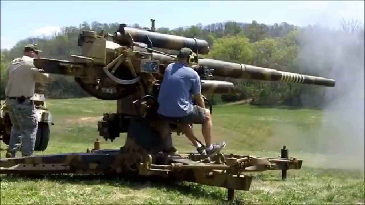 Shooting German Flak 36 88 Mm YouTube