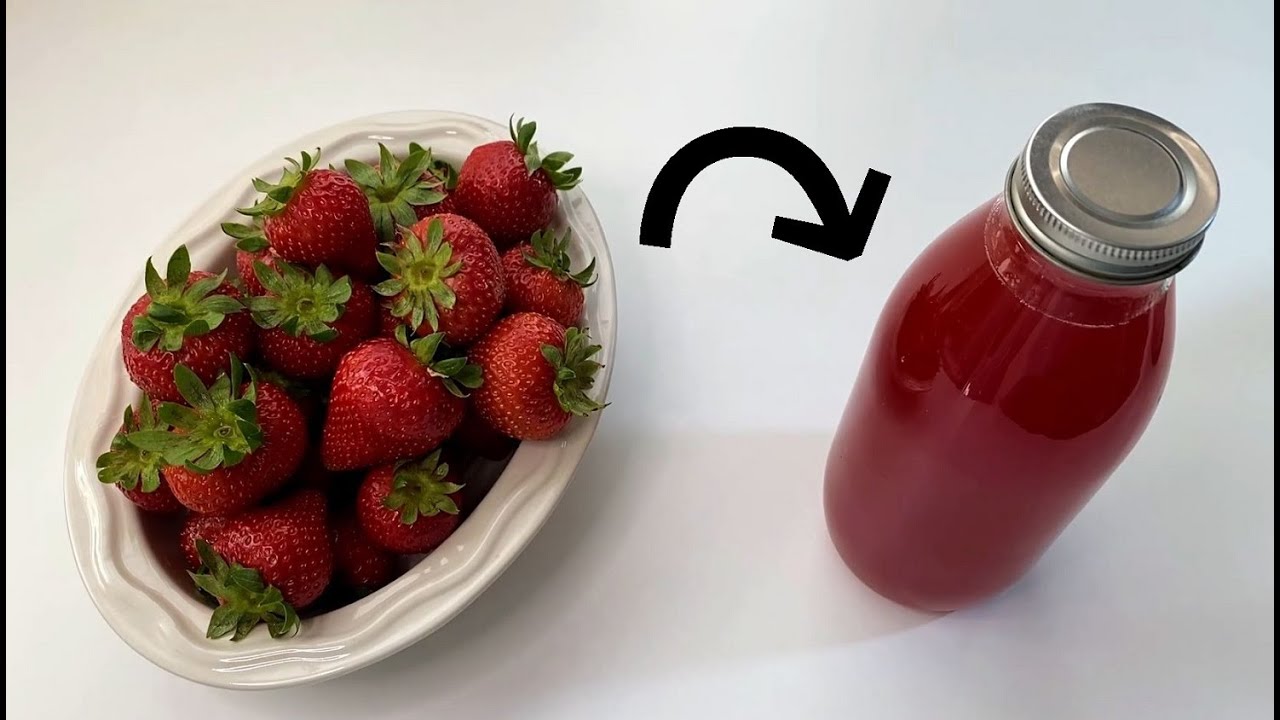 COMMENT FAIRE DU JUS DE FRAISES (NECTAR) CONCENTRÉ ? - YouTube