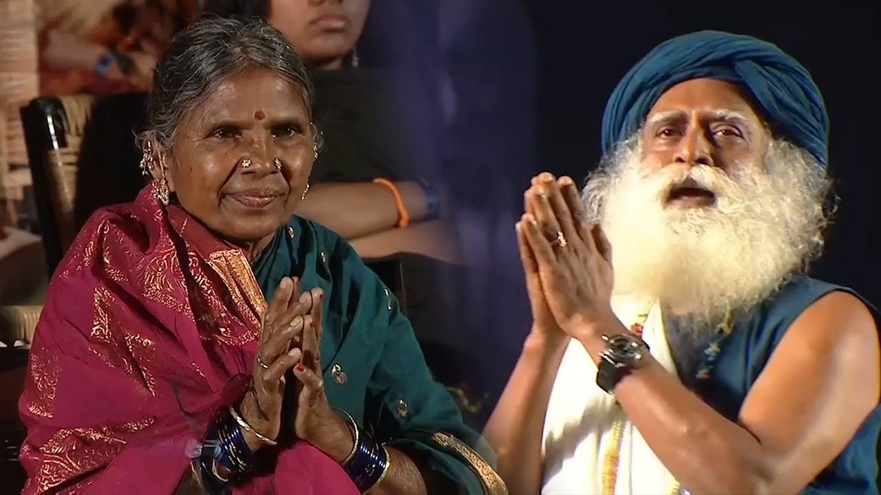 Sadhguru And Gangavva Visuals At Isha Foundation | Mahashivratri2023 ...