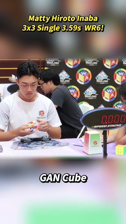GANCUBE - Matty Hiroto Inaba 3.59s 3x3 Cube Single - YouTube