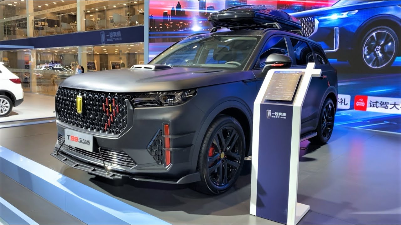 2020 FAW Bestune T99 Sport Walkaround—2020 QiLu Auto Show—2020款一汽奔腾T99运动版，外观与内饰实拍 - YouTube