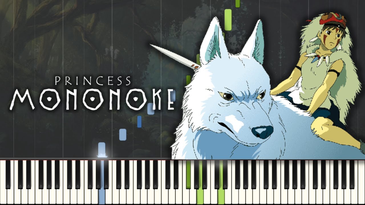 PRINCESS MONONOKE - MAIN THEME | SHEETS + Piano Tutorial (Synthesia ...