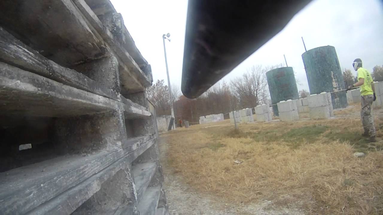 splatterpark paintball - barrel cam fragging late teammates, bunker war ...