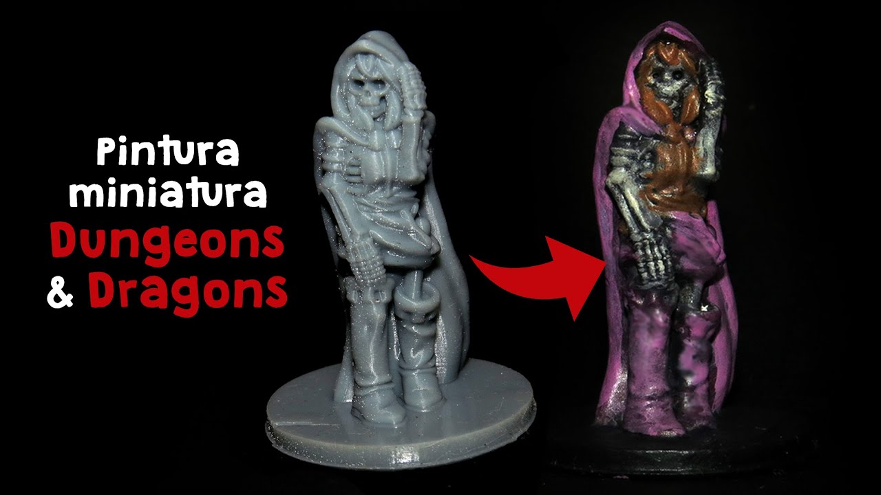 PINTANDO MINIATURAS DE RPG/ PAINTING RPG MINIATURES - YouTube