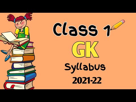 Class 1 general knowledge syllabus with worksheets | class 1 syllabus ...