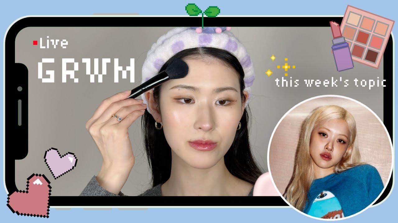 GRWM + Trying Blackpink Rose's Makeup - YouTube