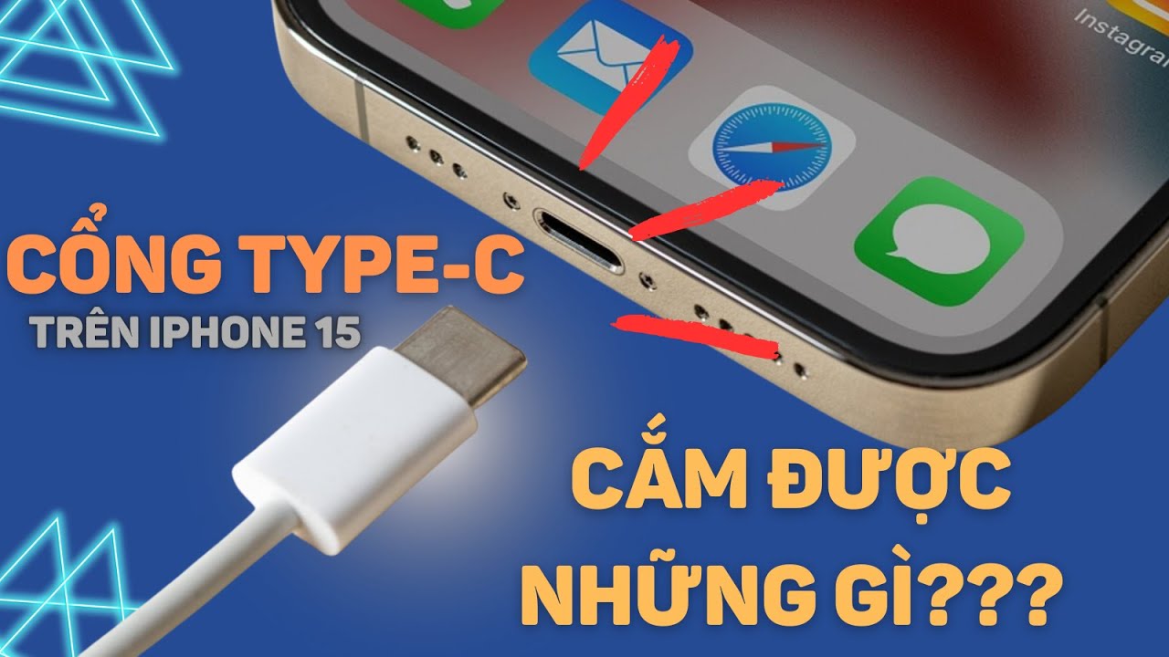 Cổng TYPE-C trên iPhone 15 Pro mới có thể cắm được những gì?!! - YouTube