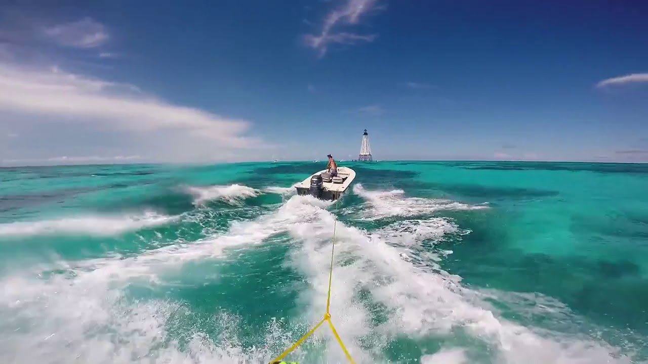 Wake Surfing and Spearfishing around Alligator Reef in Islamorada | Red ...