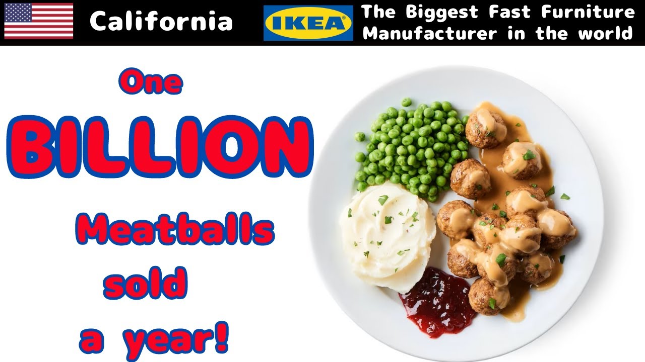 Delicious Swedish Meatballs At Ikea In Burbank California Usa A