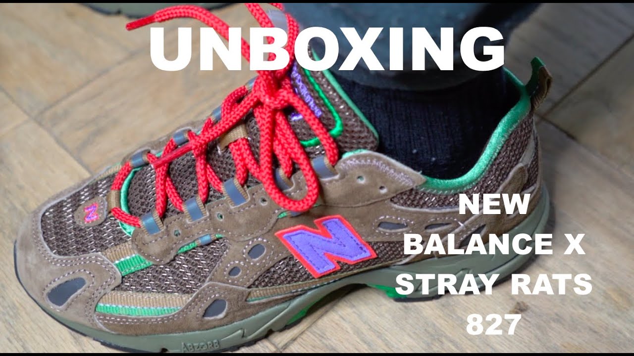 UNBOXING NEW BALANCE X STRAY RATS 827 ! - YouTube