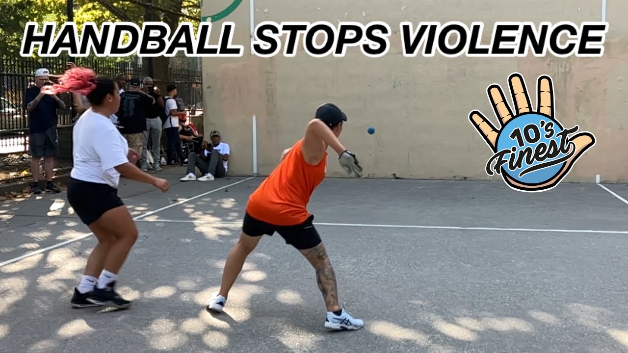 Handball Stops Violence Exhibition Matches | Jenny Qu VS. Jessenia ...