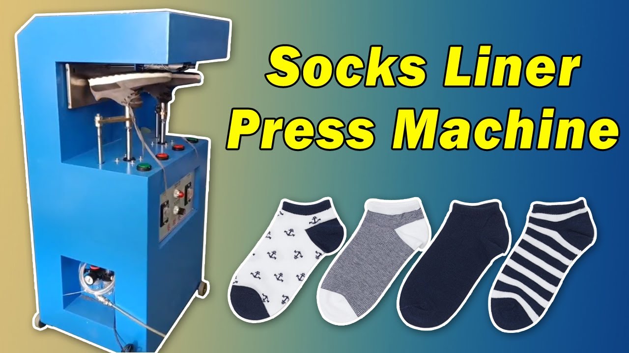 Sock Liner Pressing Machine - YouTube