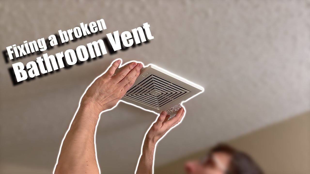 Bathroom Ceiling Vent Repair - How to do it yourself - YouTube
