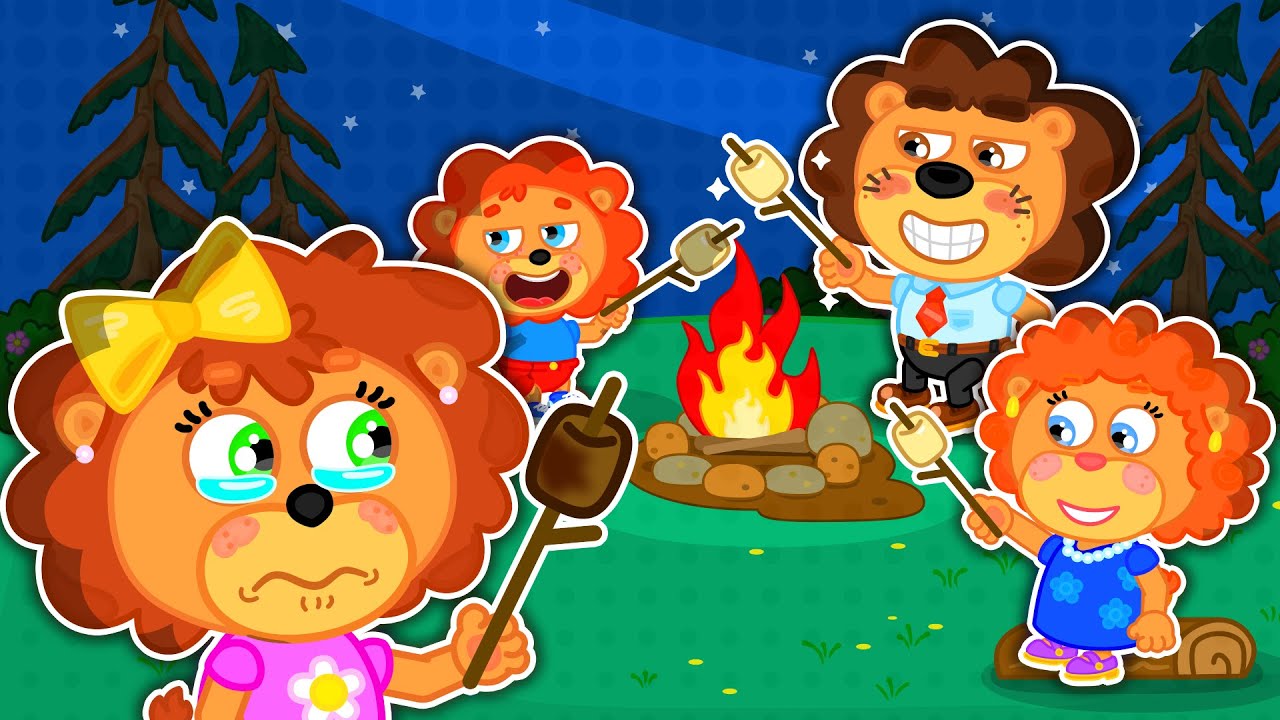 Skip to My Lou ⛺️ Lion Family Camping 🏕 Camping Song - Nursery Rhymes ...