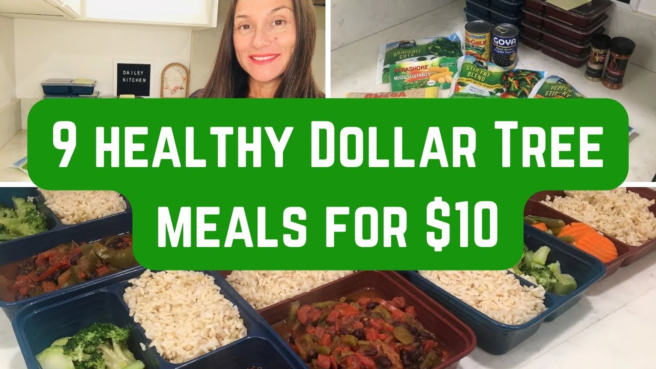 8 Dollar store foods made 9 healthy meals in 60 minutes - YouTube