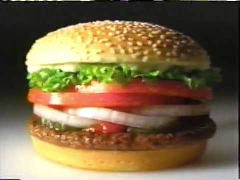 Burger King (1998) Television Commercial - Whopper - YouTube