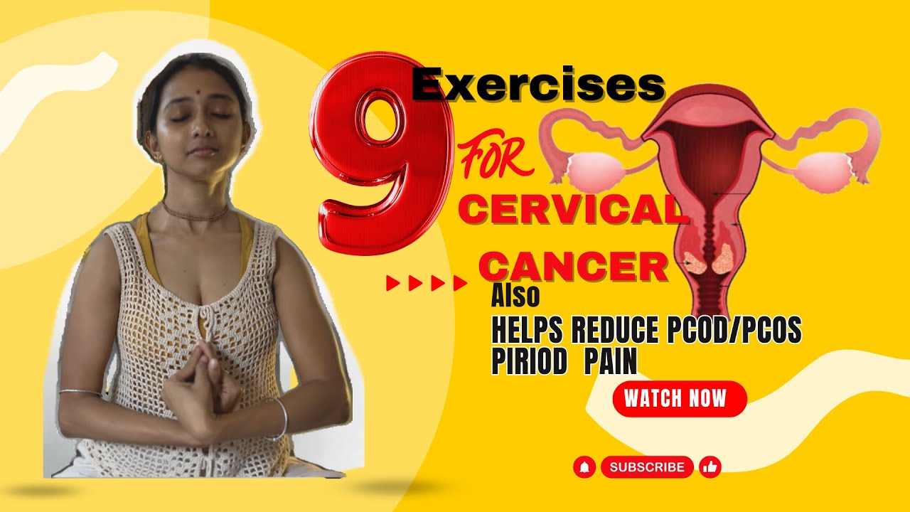 9 Yoga exercises for cervical cancer and PCOD/PCOS periods pain #yoga # ...