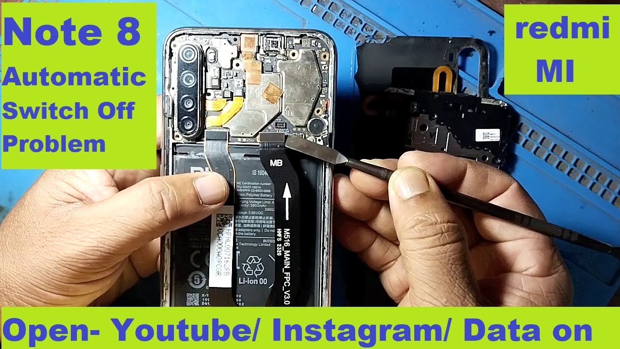 Redmi Note8 Automatic Switch Off Problem ! Only Charging Time On ! New ...
