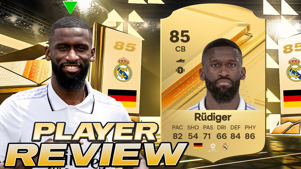 👀85 RUDIGER PLAYER REVIEW - EA FC 24 ULTIMATE TEAM - YouTube