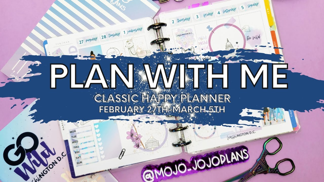 PLAN WITH ME- CLASSIC VERTICAL HAPPY PLANNER - YouTube