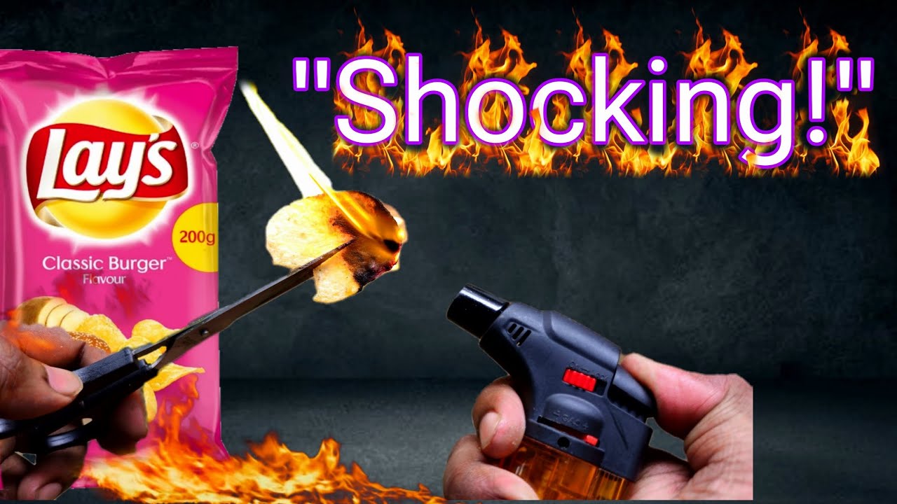 "Shocking Experiment: Watch Lays Chips Catch Fire!" #viral #trending # ...