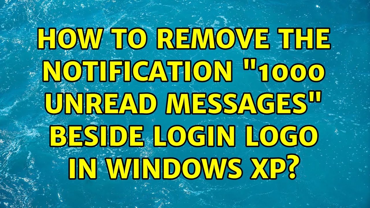How to remove the notification "1000 Unread Messages" beside login logo ...