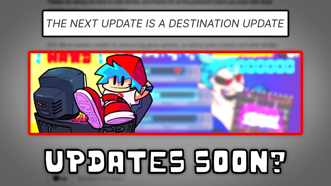 FNF UPDATE SOON??!! (New Kickstarter Post) - YouTube