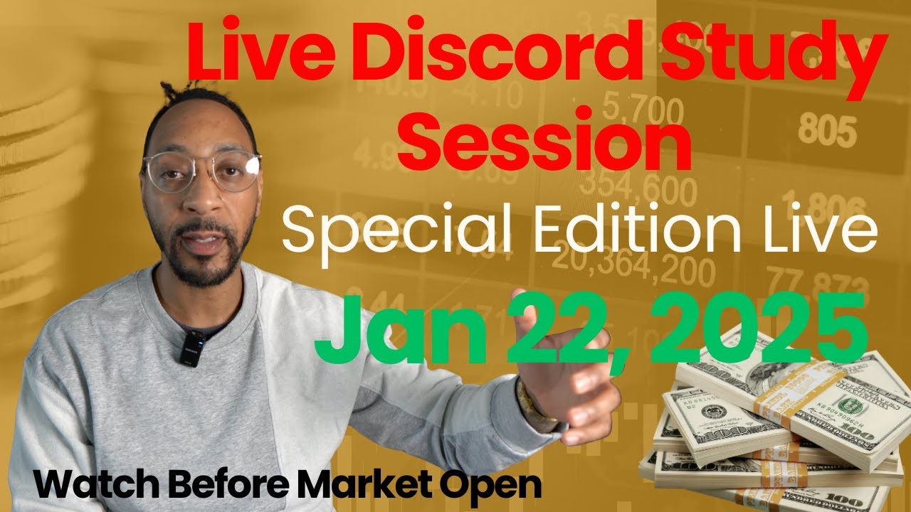 LIVE Discord Study Session: Live charting Setups for Market setups ...