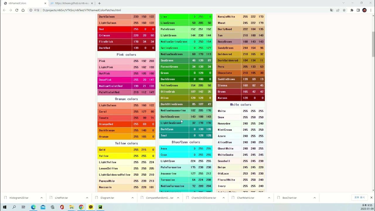 VTK Python Example - NamedColorPatches - YouTube