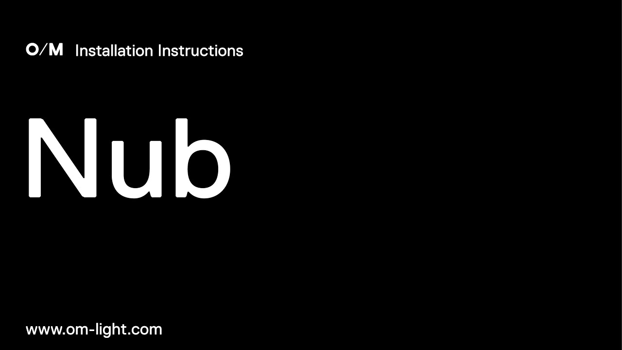 Nub: Installation instructions - YouTube