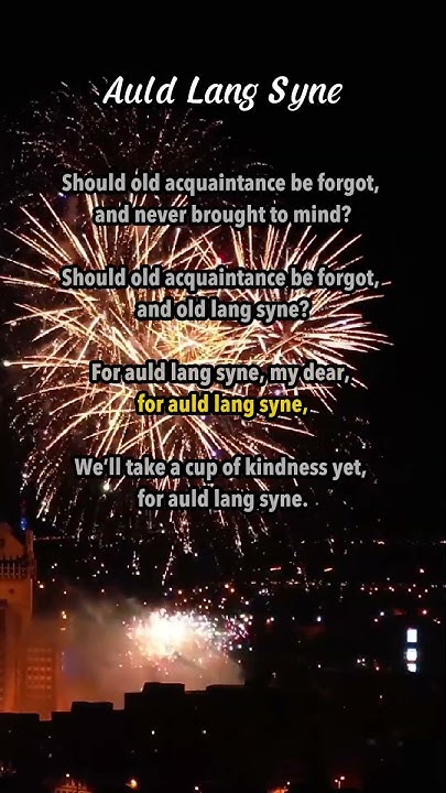 Sing Along to "Auld Lang Syne" with the Choir & Lyrics! | Favourite New Year's Eve Song 🎄 - YouTube